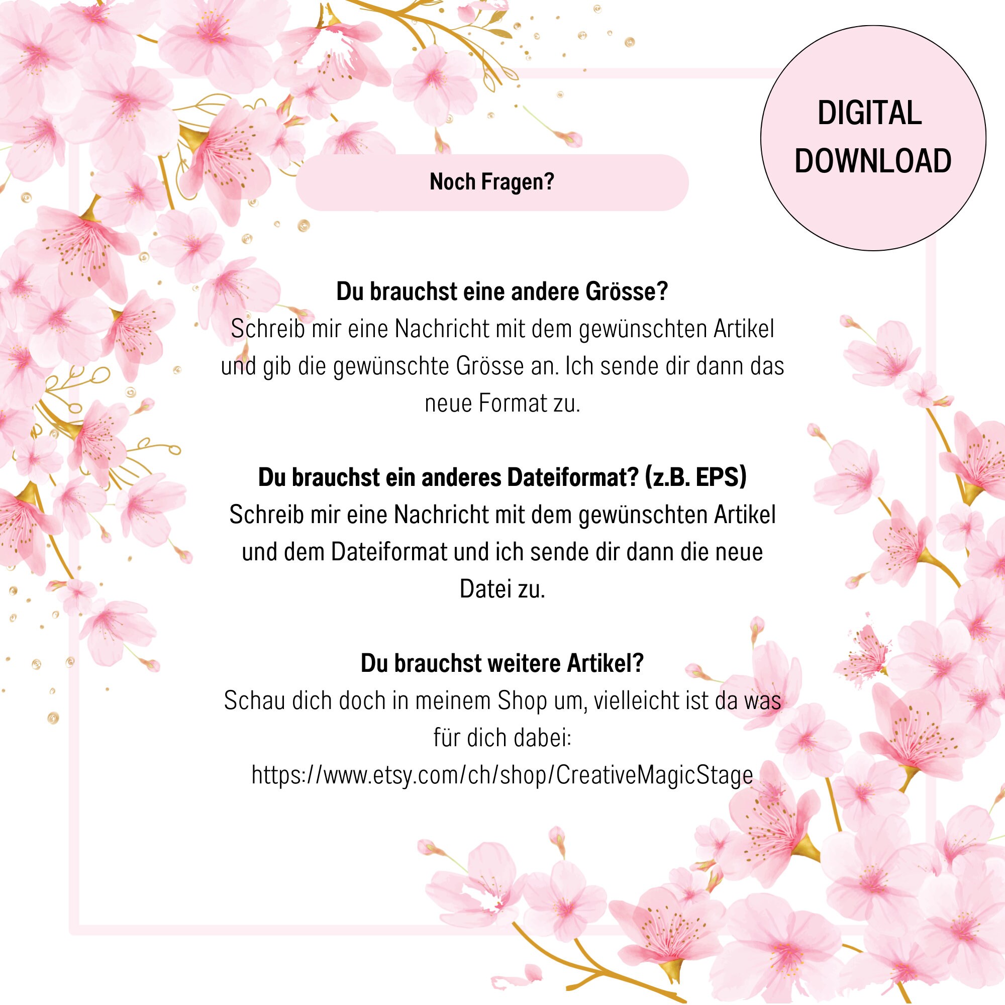 Cherry Blossom Printable Stationery, Lined Paper, Floral Printable ...