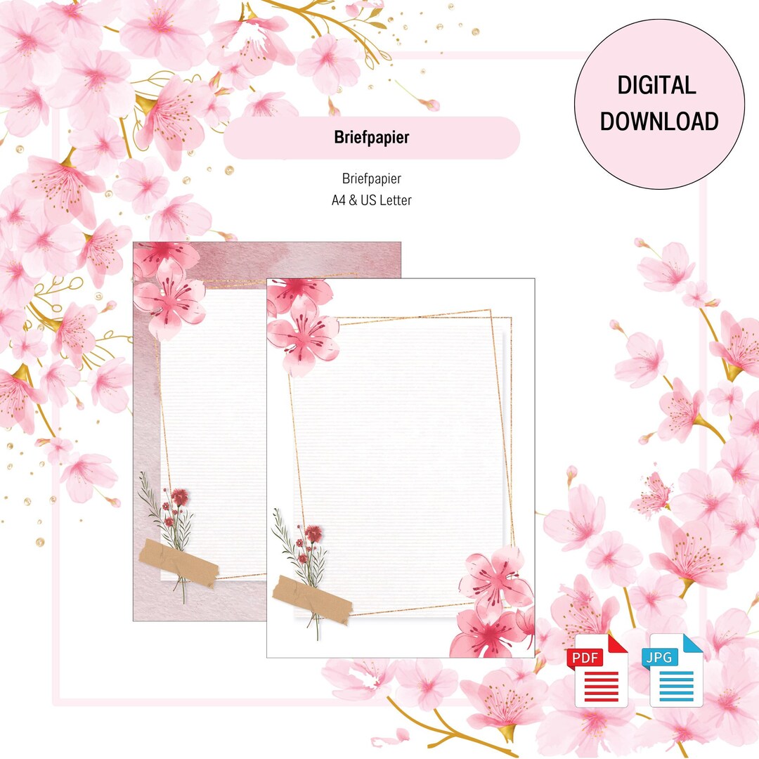 Printable Valentine Letter Pages, Lined Paper, Letter Sheets, College ...