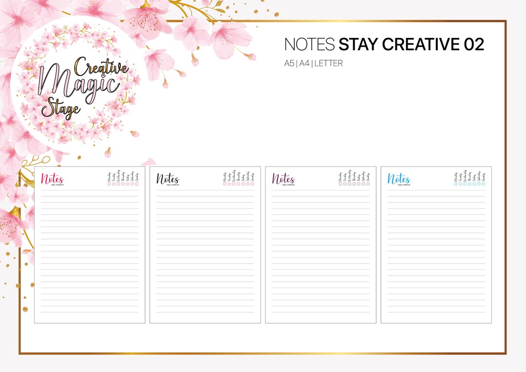 Printable Lined Notes Pages, Lined Paper, Notetaking Pages Pdf, Lined ...