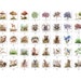 50 PNG Watercolor Spring Woodland Clipart, Floral Spring Forest ...