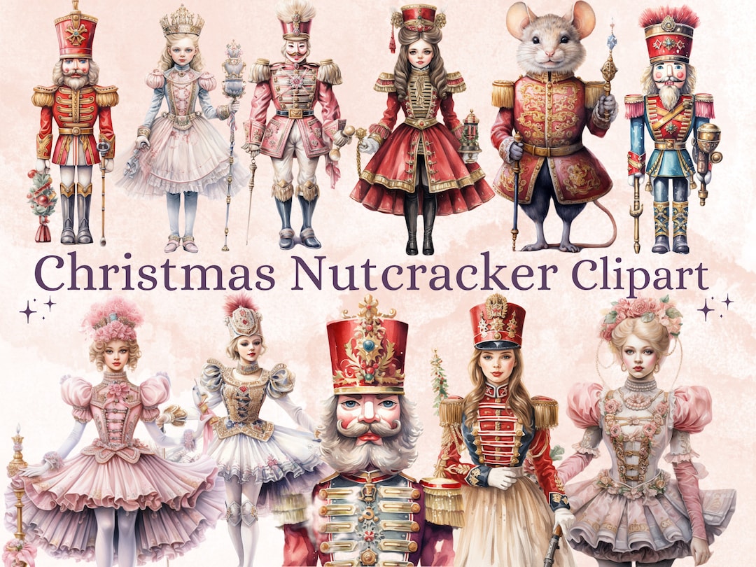 29 PNG Watercolour Christmas Nutcracker Clipart, Merry Christmas Ballet ...