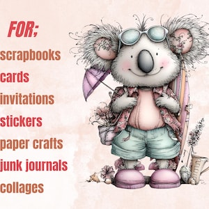 Beach Day Clipart Bundle | 78 Whimsical Quirky Beach PNG | Summer ...