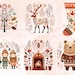 58 PNG Watercolour Scandinavian Winter Clipart, Snowy Winter Folk Art ...