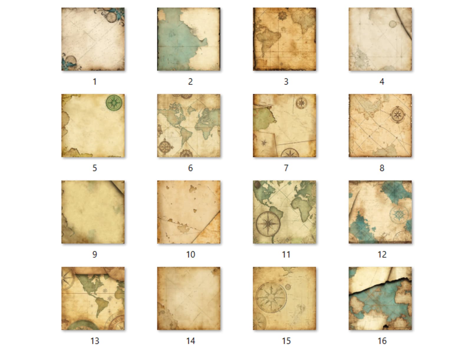 Vintage Maps Digital Paper, Antique Maps Digital Paper, Vintage Maps ...