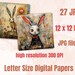 Printable Easter Mixed Media Digital Paper, Mixed Media Art Collage ...