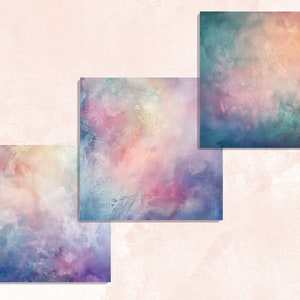Pastel Texture Digital Paper Pack, Pastel Soft Colors Background Pages ...