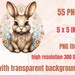 55 PNG Watercolor Boho Easter Bundle Clipart, Bohemian Easter Egg ...