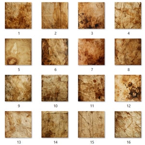 Coffee Stained Digital Paper Pack, Vintage Distressed Coffee Dyed ...