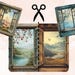 Windows Into Whimsy Collage Paper, Surreal Open Window Mixed Media ...