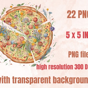 22 PNG Watercolor Fantasy Fast Food Clipart, Cute Fast Food Clip Art ...