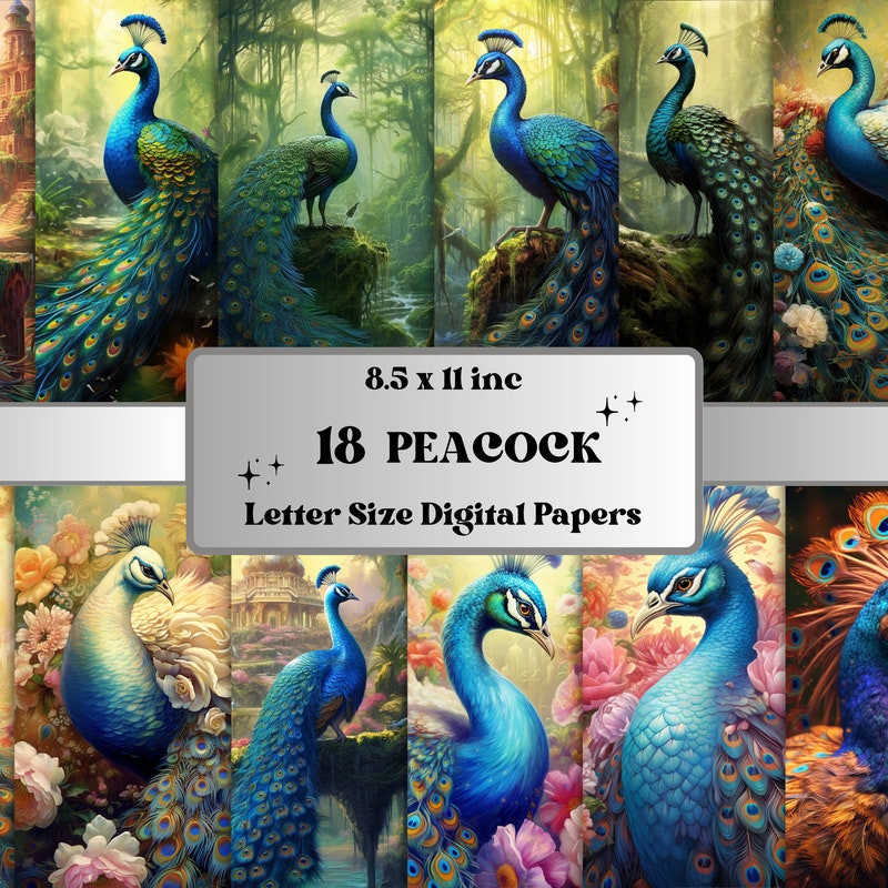 Peacock Papers - Etsy