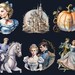 40 PNG Watercolour Cinderella Clipart, Cinderella Png, Fairytale ...