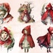 30 PNG Watercolour Red Riding Hood Clipart, Little Red Riding Hood Png ...