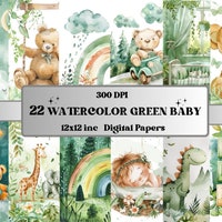 Baby Digital Paper - Etsy