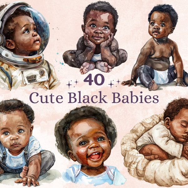 Black Baby Image - Etsy