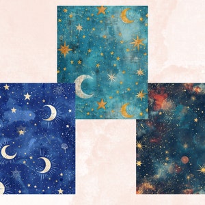 Celestial Junk Journal Kit, Printable Galaxy Space Nursery Digital ...