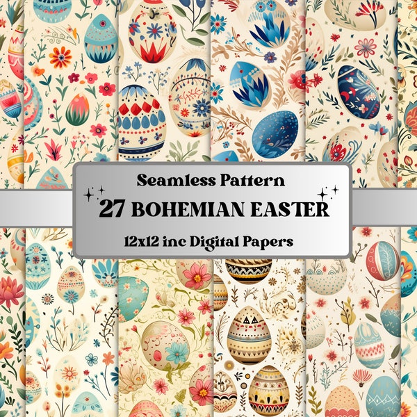 Easter Digital Paper - Etsy