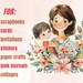 80 PNG Watercolor Mother's Day Bundle Clipart, Motherhood Love ...