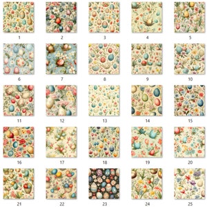 Seamless Vintage Easter Digital Paper, Retro Easter Bunny Seamless ...