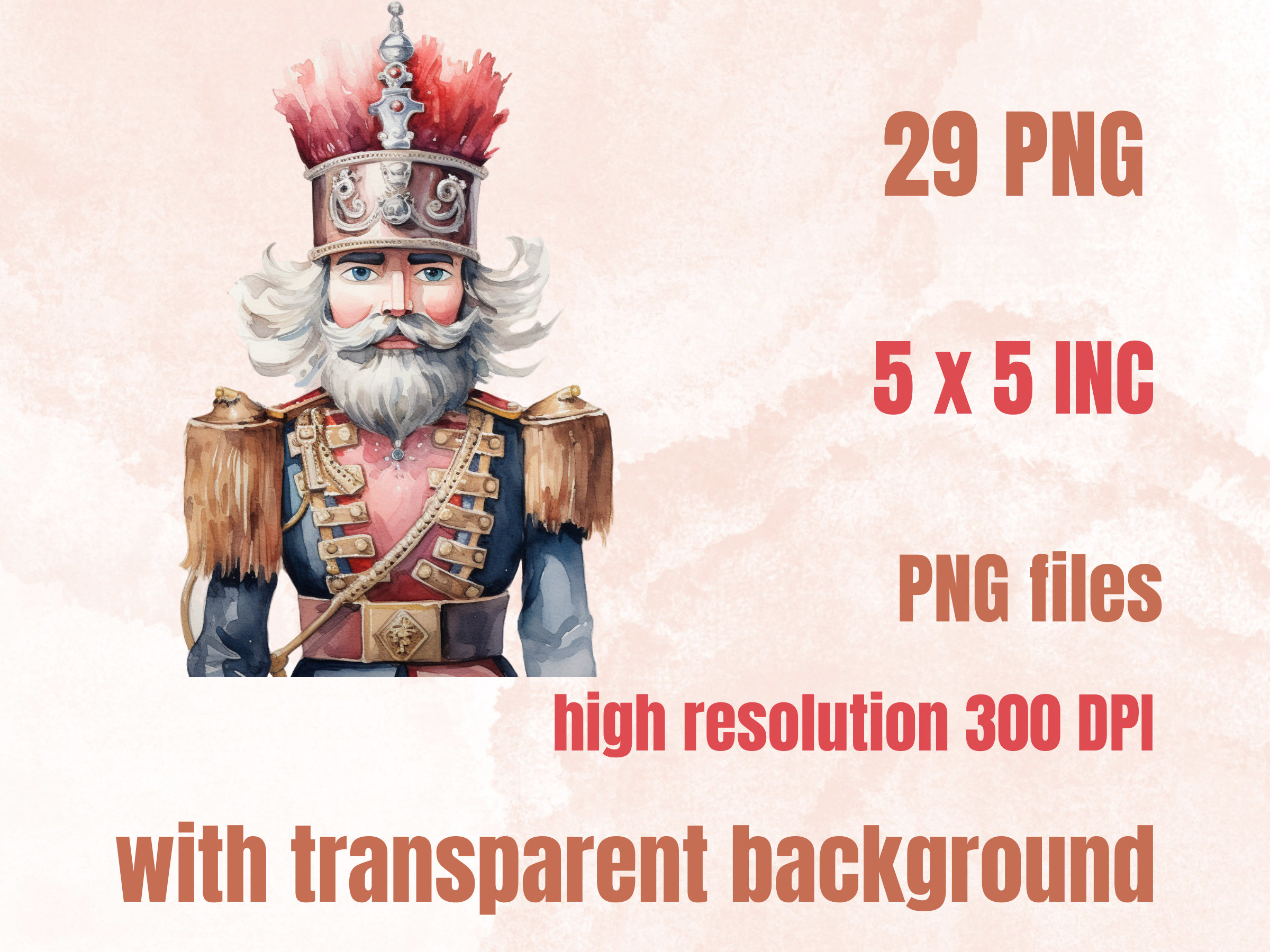 29 PNG Watercolour Christmas Nutcracker Clipart, Merry Christmas Ballet ...