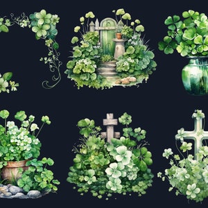 45 PNG Watercolor St.patrick’s Day Clover Clipart, Four Leaf Clover ...