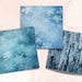 Printable Frozen Winter Digital Paper, Freezing Snowfall Ephemera ...