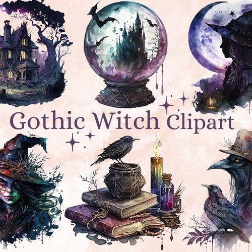 Good Witch Clipart Witch Clip Art Png Magic Clip Art - Etsy