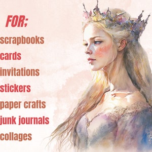 26 PNG Watercolor Pastel Princess Clipart, Princess Clip Art ...