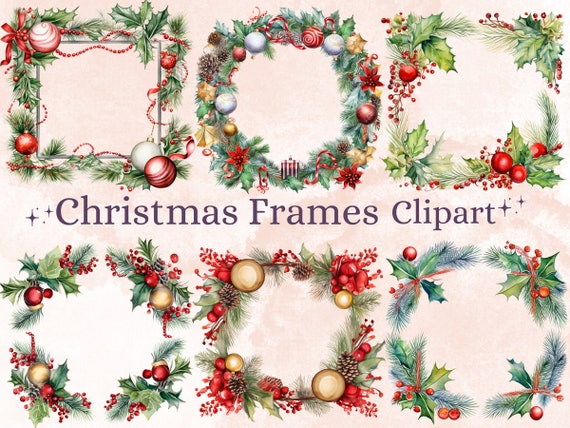 Christmas Holiday Clip Art Borders