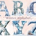 26 PNG Watercolour Winter Alphabet Clipart, Snowy Letters Clip Art ...