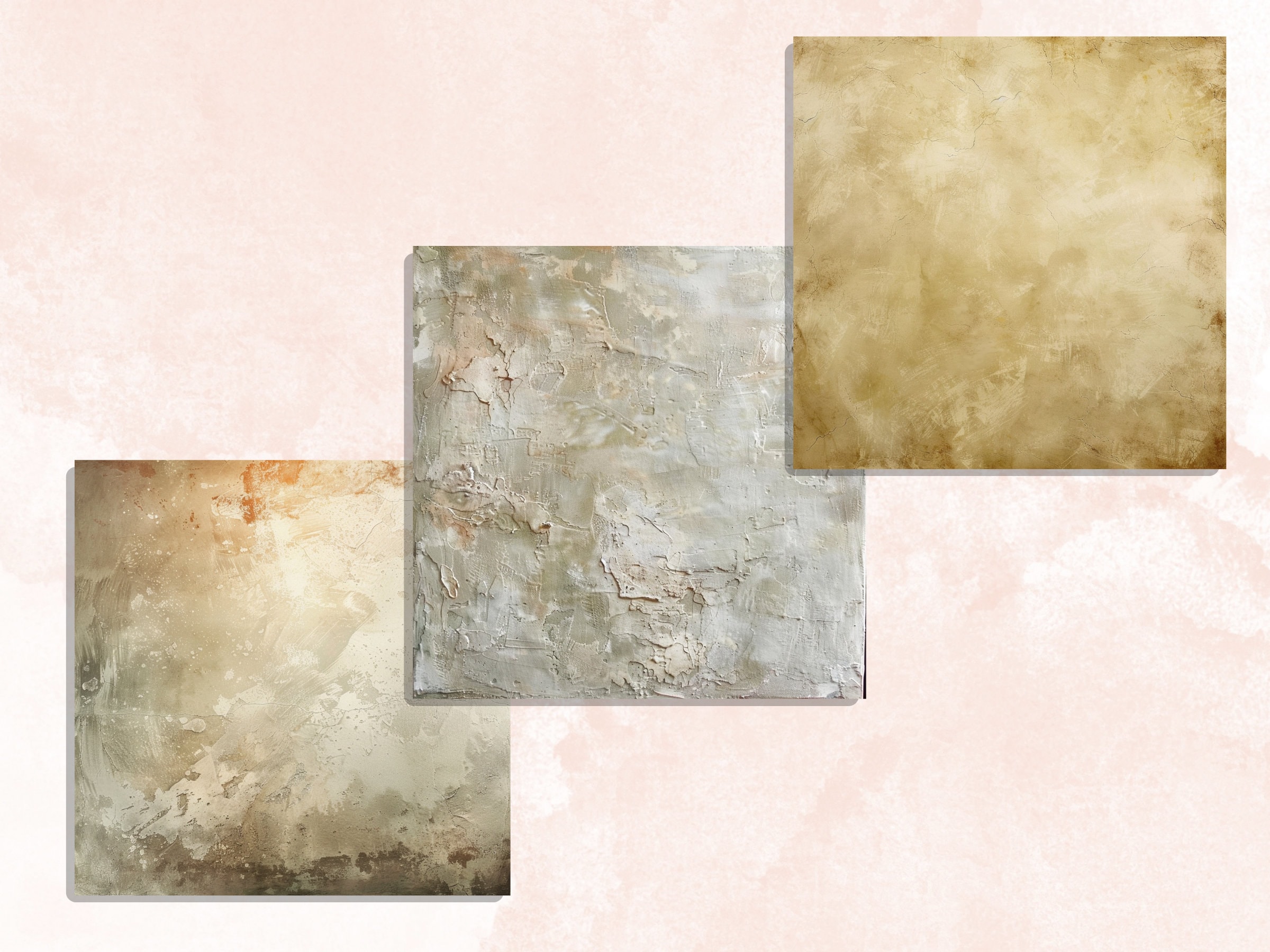 Neutral Texture Digital Paper Pack, Elegant Beige Neutral Background ...