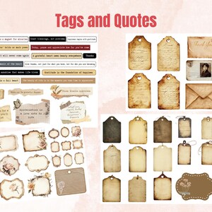 Gratitude & Appreciation Collage Pack, Whimsical Ephemera Fussy Cut ...