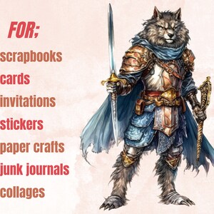 30 PNG Watercolour Fairytale Wolf Clipart Bundle, Fairy Tale Animals ...