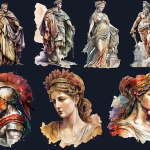 35 PNG Watercolor Fantasy Ancient Rome Clipart, Ancient Rome Mythology ...