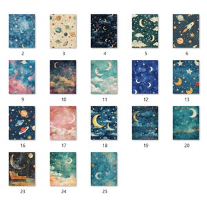 Celestial Junk Journal Kit, Printable Galaxy Space Nursery Digital ...