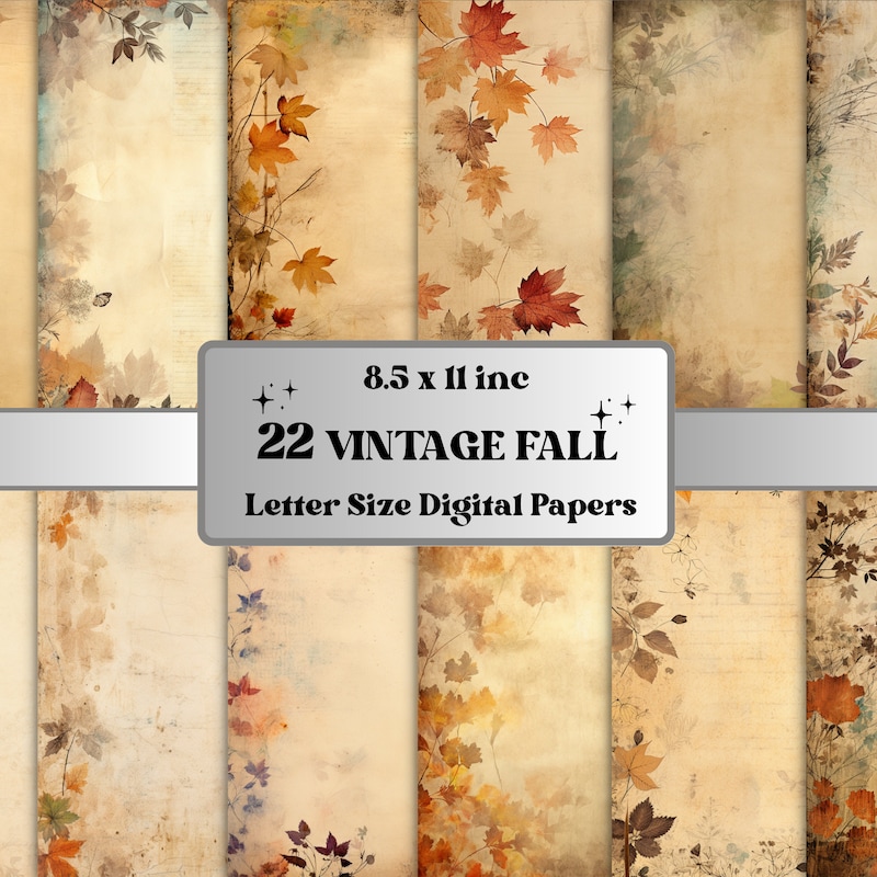 Fall Scrapbook Paper - Etsy
