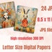 Printable Easter Mixed Media Digital Paper, Whimsical Easter Pages ...