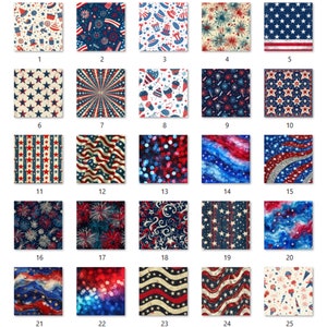 4th of July Patriotic Digital Paper, America Independence Day Pattern ...