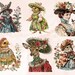 50 PNG Watercolor Victorian Spring Clipart, Floral Victorian Era ...