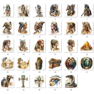 38 PNG Watercolor Fantasy Ancient Egypt Clipart, Ancient Egypt ...