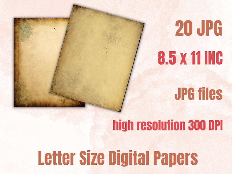 Old Paper Textures Parchment Paper Printable Aged Paper - Etsy