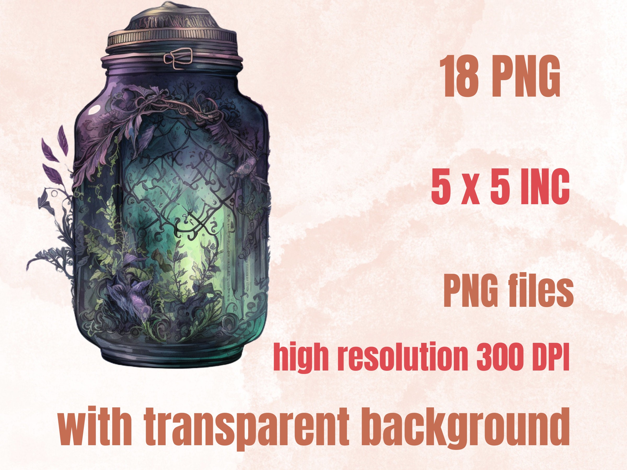 18 PNG Watercolour Gothic Jars Clipart Dark Fantasy Witchy - Etsy Australia