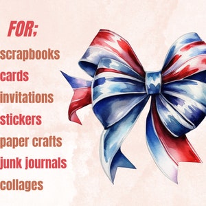 32 PNG Watercolor 4th of July Clipart Bundle, Independence Day Clip Art ...