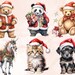 38 PNG Watercolor Christmas Animals Clipart, Merry Christmas Baby ...