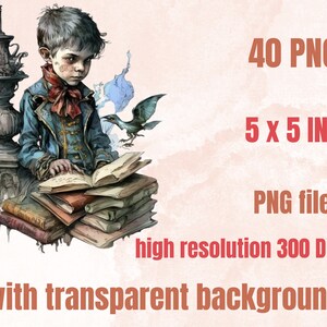 40 PNG Watercolor Fantasy Magic School Clipart, Wizard Academy Png Clip ...