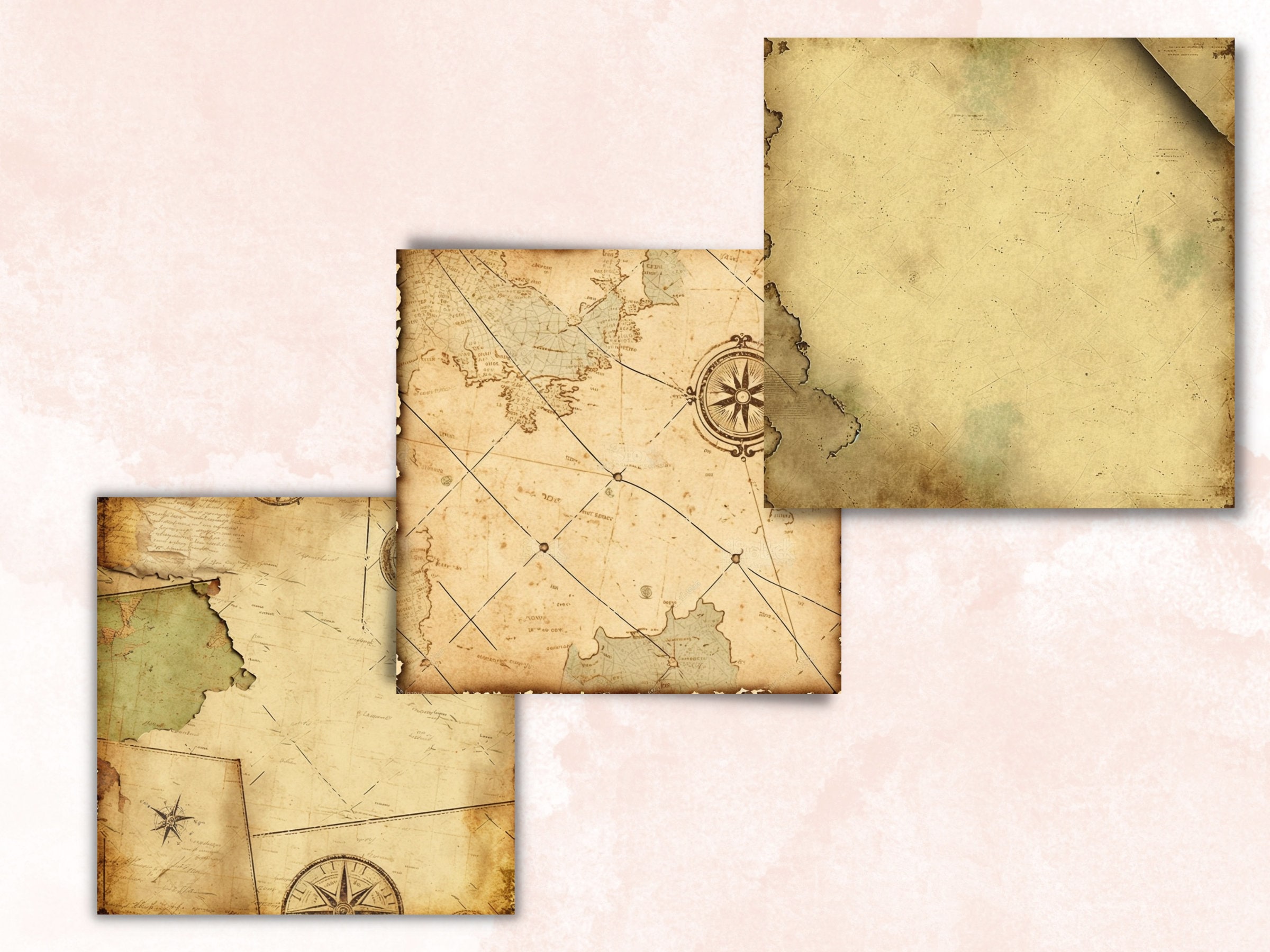 Vintage Maps Digital Paper Antique Maps Digital Paper - Etsy Australia