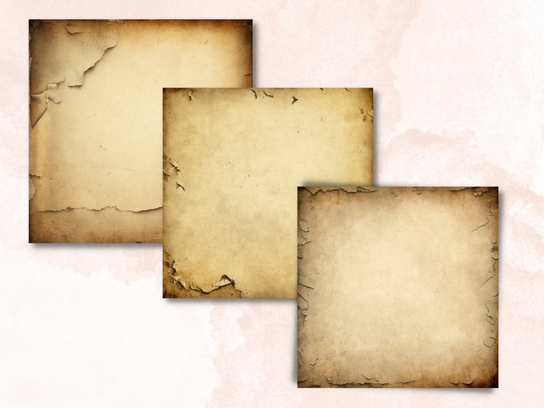 Old Paper Textures Digital Paper, Digital Paper Pack With Vintage Paper ...