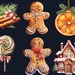 40 PNG Watercolor Christmas Dessert Clipart, Christmas Sweets Clip Art ...
