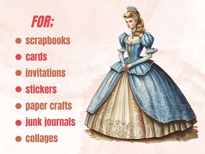40 PNG Watercolour Cinderella Clipart, Cinderella Png, Fairytale ...