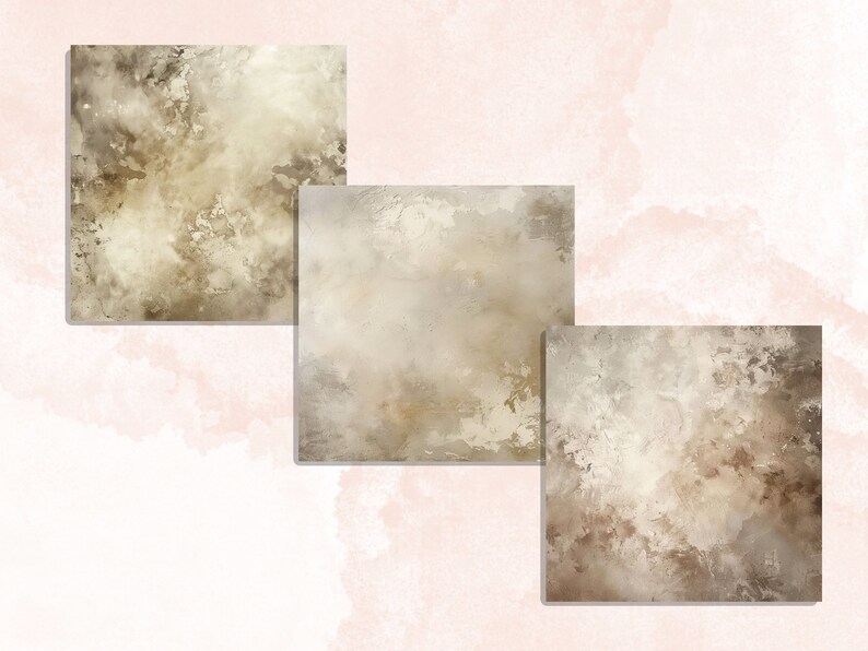 Neutral Texture Digital Paper Pack, Elegant Beige Neutral Background ...
